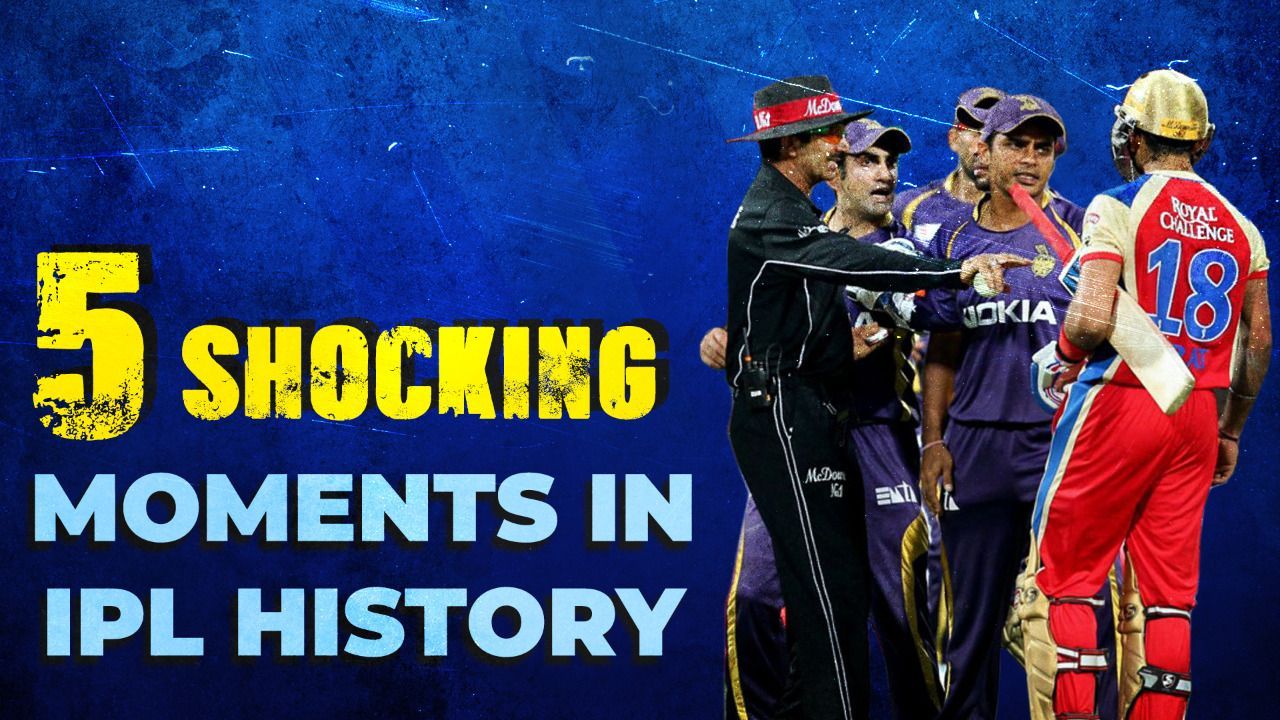 5 Shocking Moments in IPL History | Virat Kohli | Gautam Gambhir | MS ...