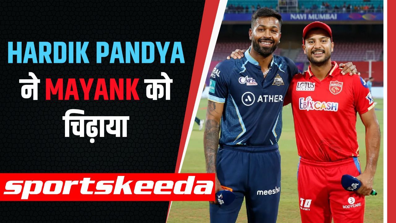 Pandya Teases Mayank at Toss