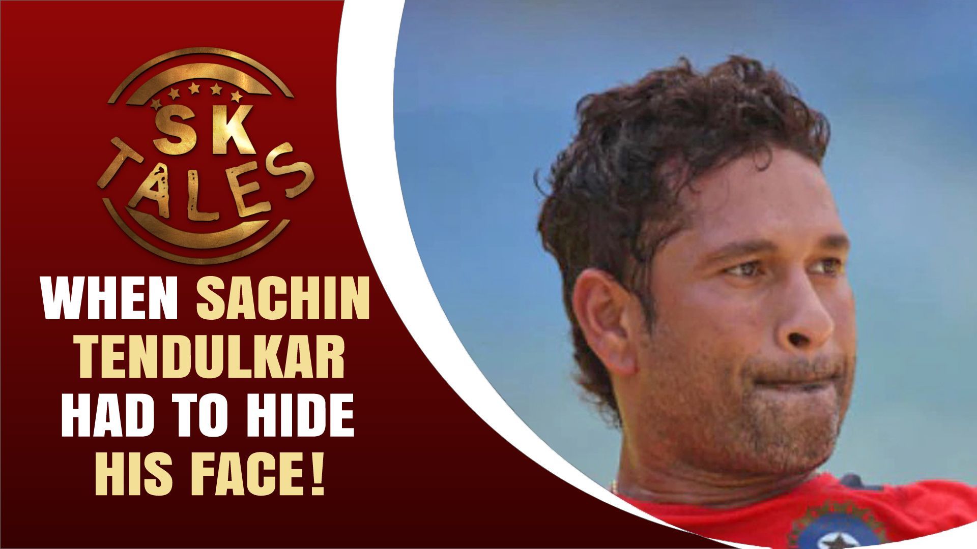 When Sachin Tendulkar had to hide his face!