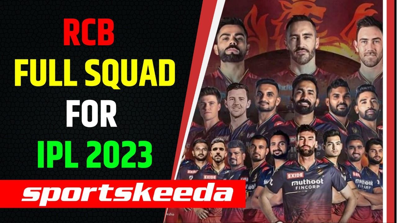 RCB Full Squad for IPL 2023 | Royal Challengers Banglore | IPL Auction ...