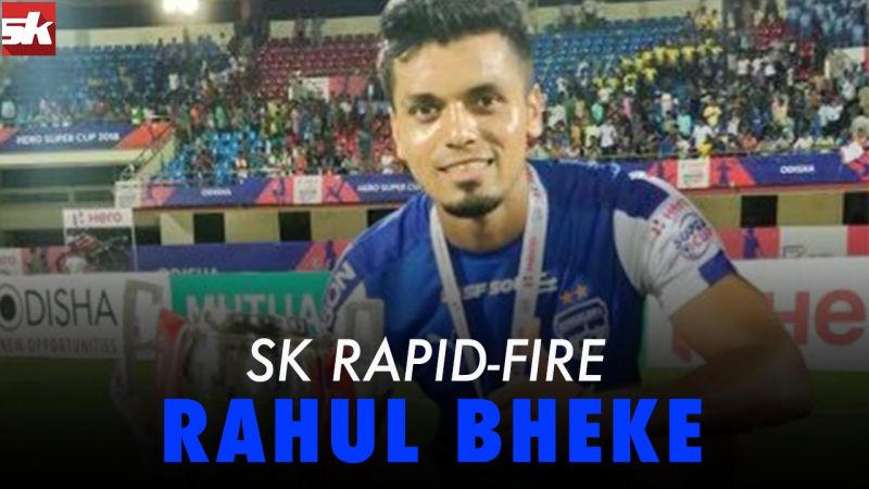 SK Rapid Fire with Bengaluru FC's Rahul Bheke