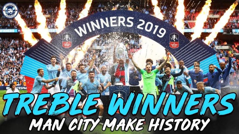 Manchester City: Historic Domestic Treble Winners | Manchester City 6-0 ...