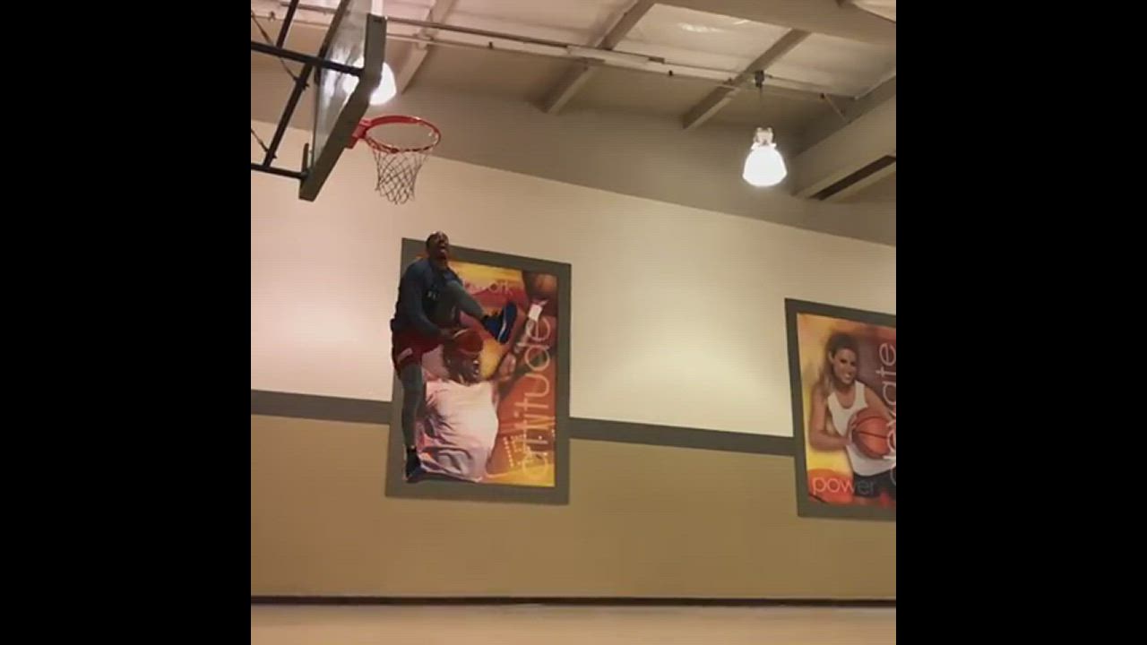 Basketball Dunks: Slow-Mo high vert dunk