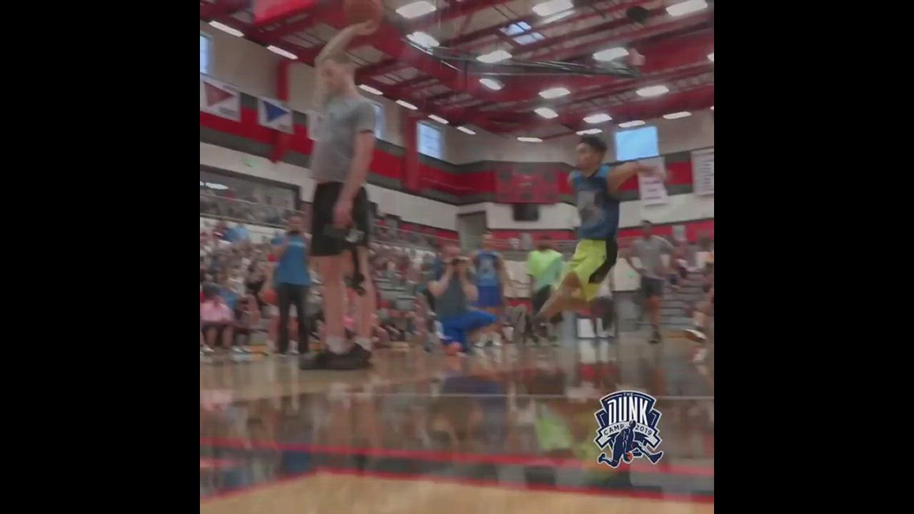 One of the best over a man dunks!