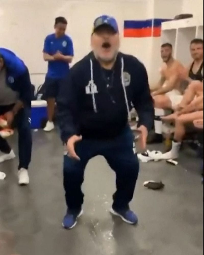 Maradona shows off remarkable dance moves after first Gimnasia win